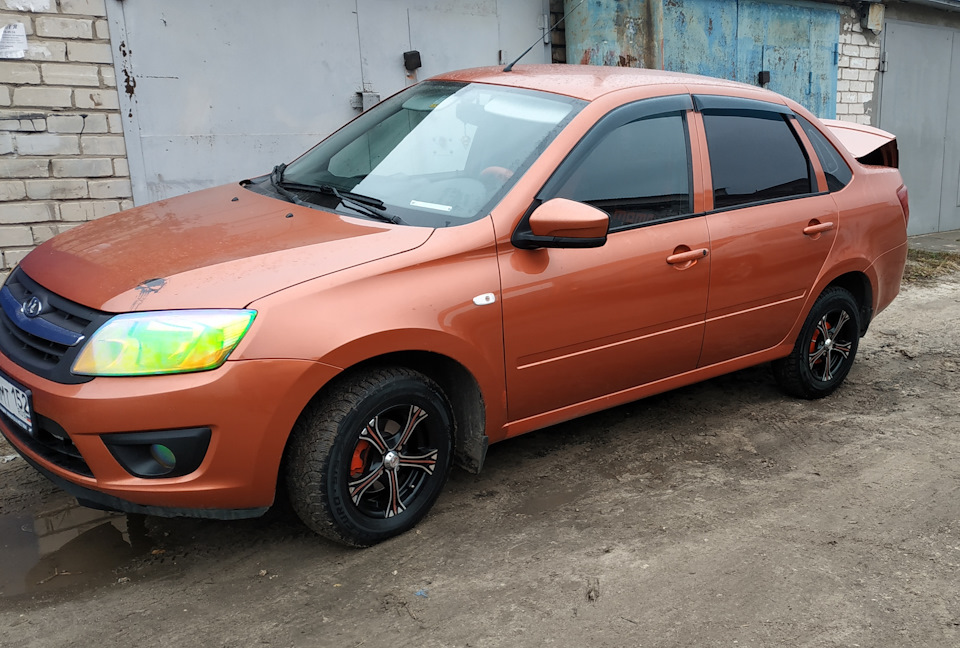 Переобулся на зиму — Lada Гранта (1G), 1,6 л, 2014 года | шины | DRIVE2