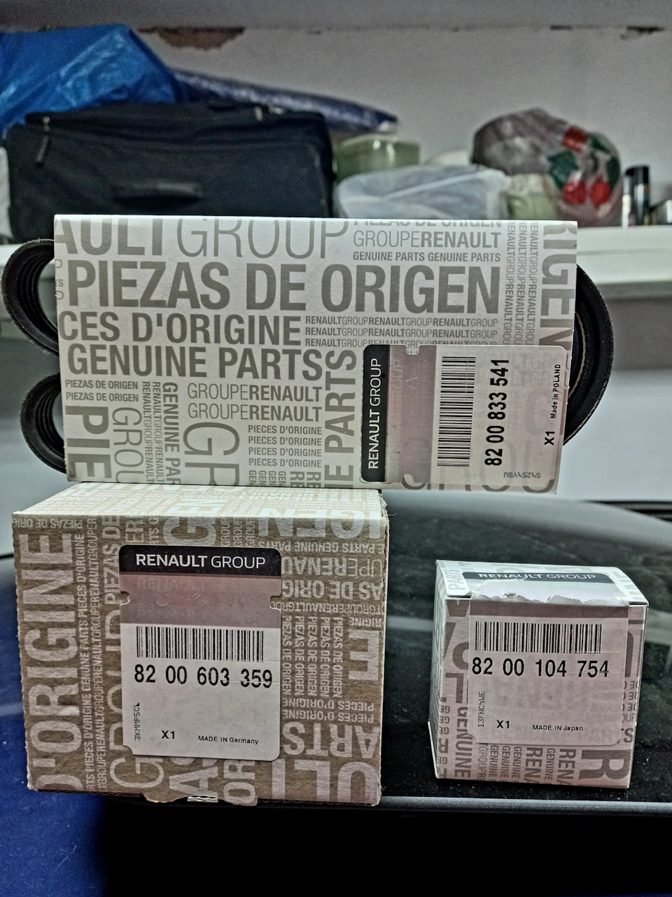 8200104754 Ролик обводной ремня доп оборуд(плас, мет RENAULT | Запчасти ...