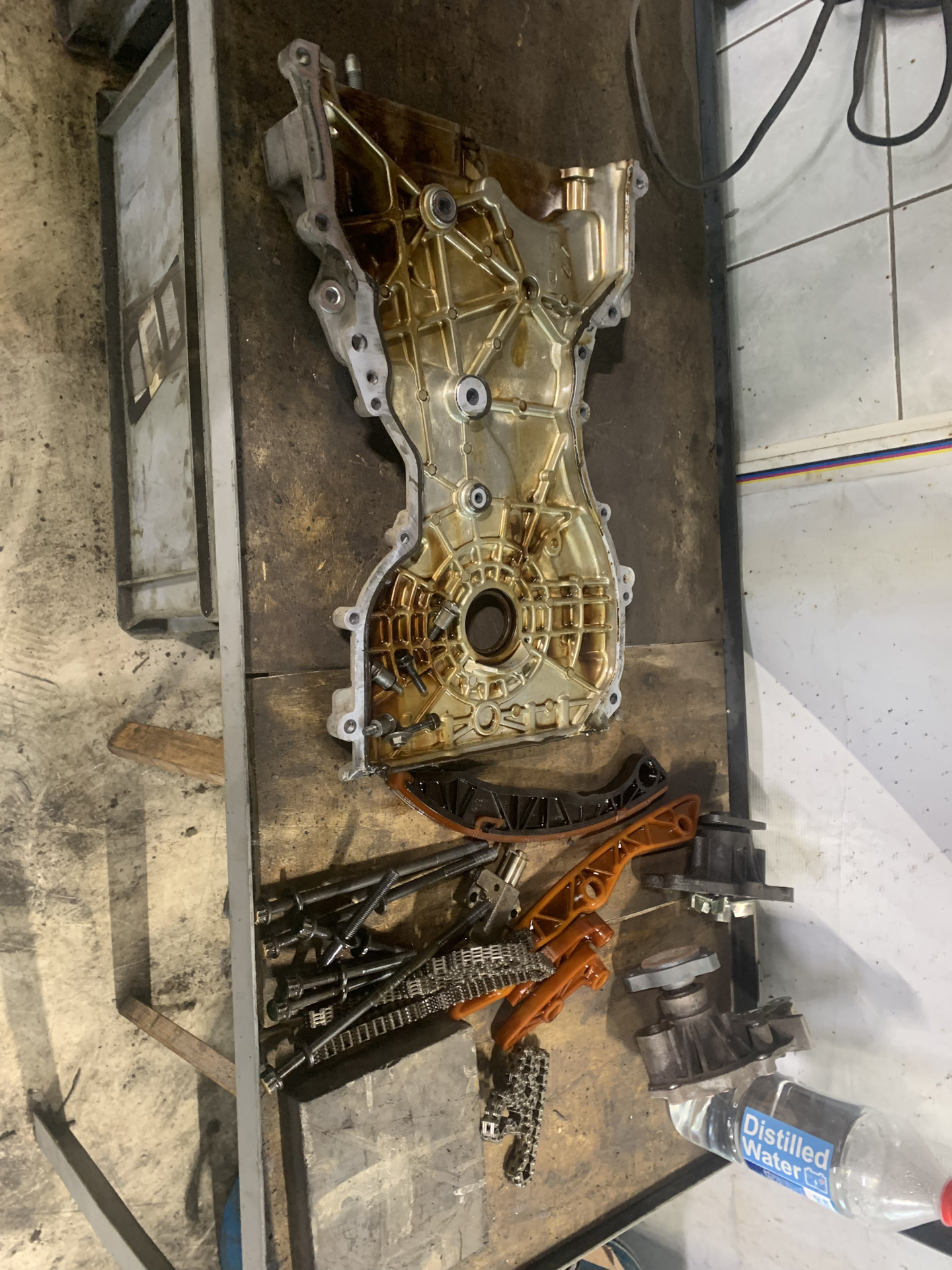 Установка комплекта масляного насоса от G4KD. Замена комплекта цепи ГРМ ...