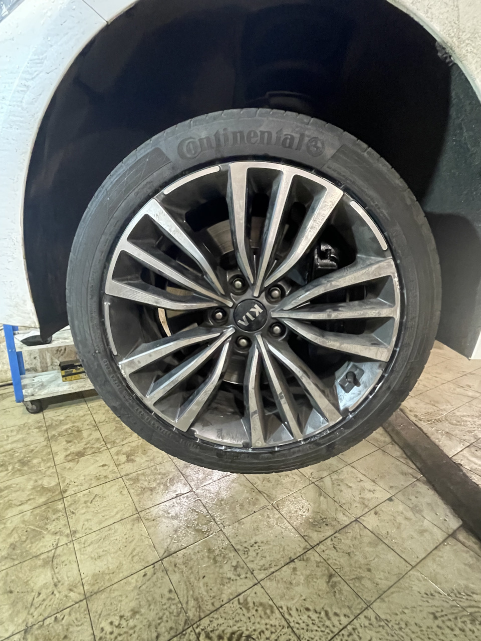 Замена передних суппортов на Кворис/Экус — KIA Stinger, 2 л, 2019 года ...