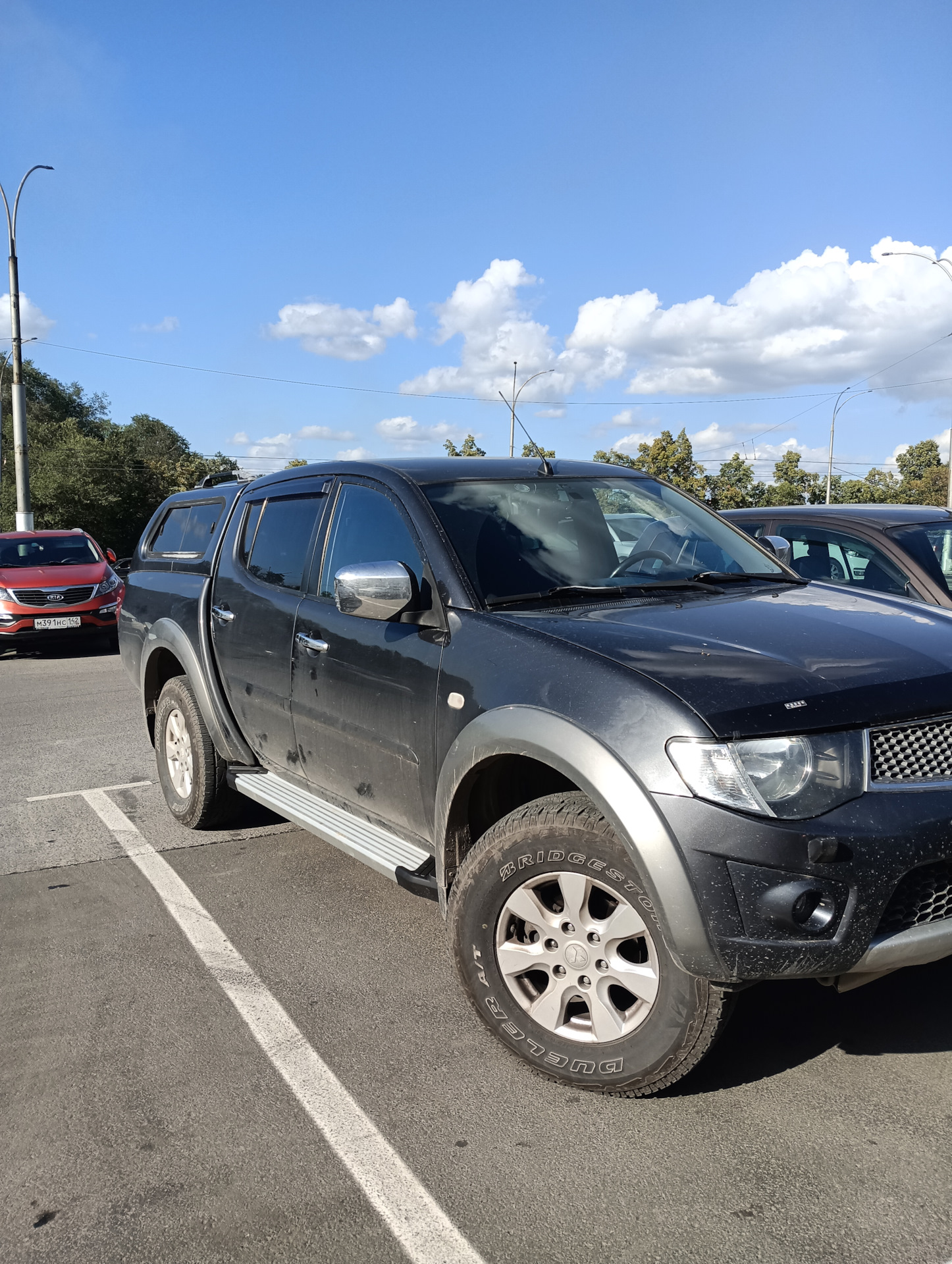 Подножки Rival. — Mitsubishi L200 (4G), 2,5 л, 2013 года | расходники ...