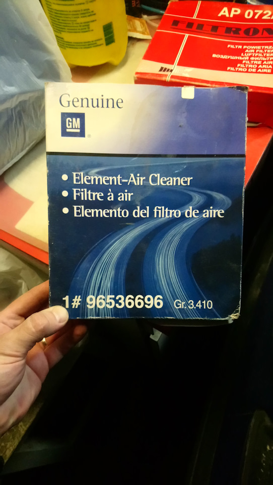 96536696 Фильтр воздушный / Chevrolet Aveo 03~ GM | Запчасти на DRIVE2