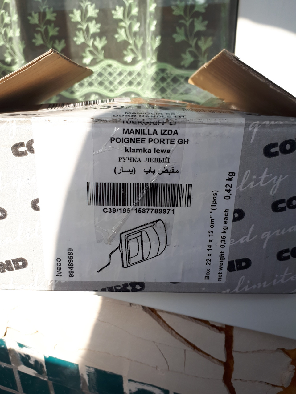 99489589 Ручка двери левая наружная Daily Iveco | Запчасти на DRIVE2