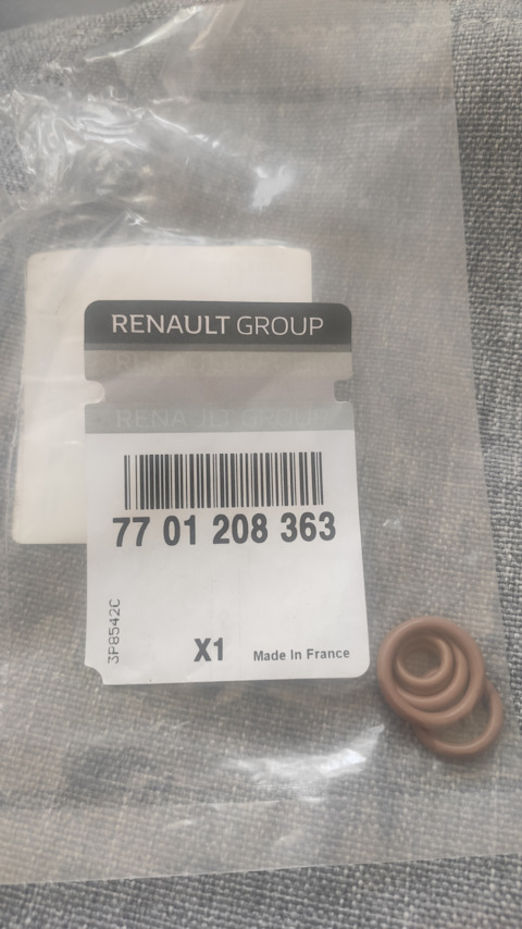 7701208363 Комплект кольцевых уплотнений RENAULT | Запчасти на DRIVE2
