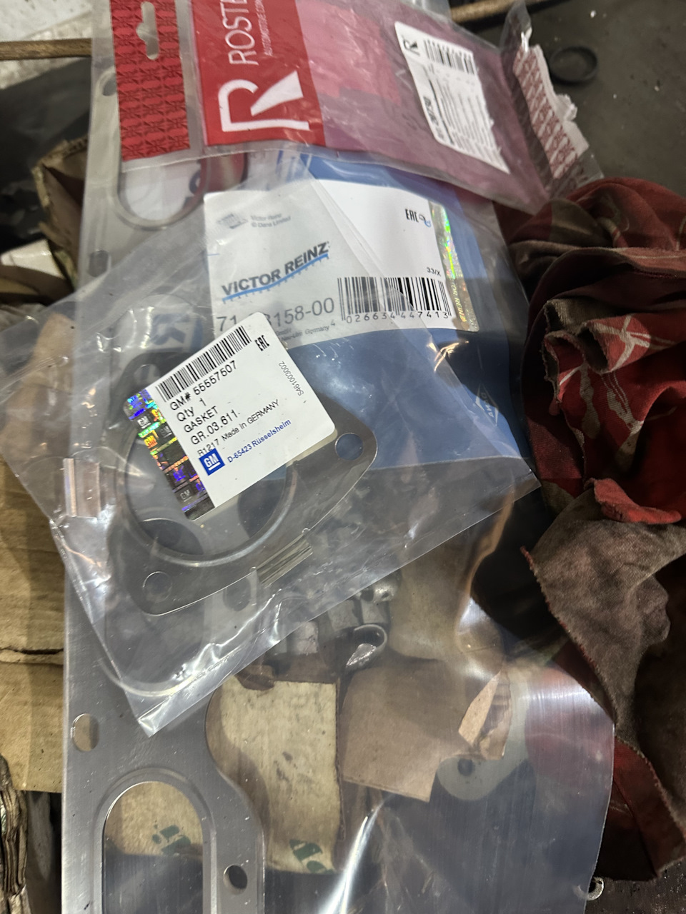 55557507 Прокладка приемной трубы, катализатора OPEL 1.21.4XEP GM ...