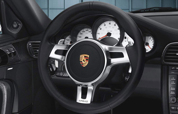 Sport design steering wheel — Porsche 911 (997), 3,6 л, 2008 года ...