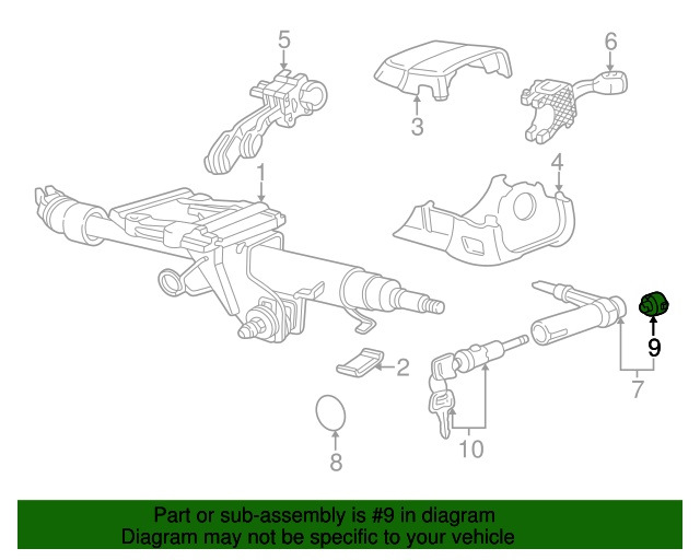 4A0905849B Группа контактная замка зажигания / AUDI, SKODA Octavia, VW ...