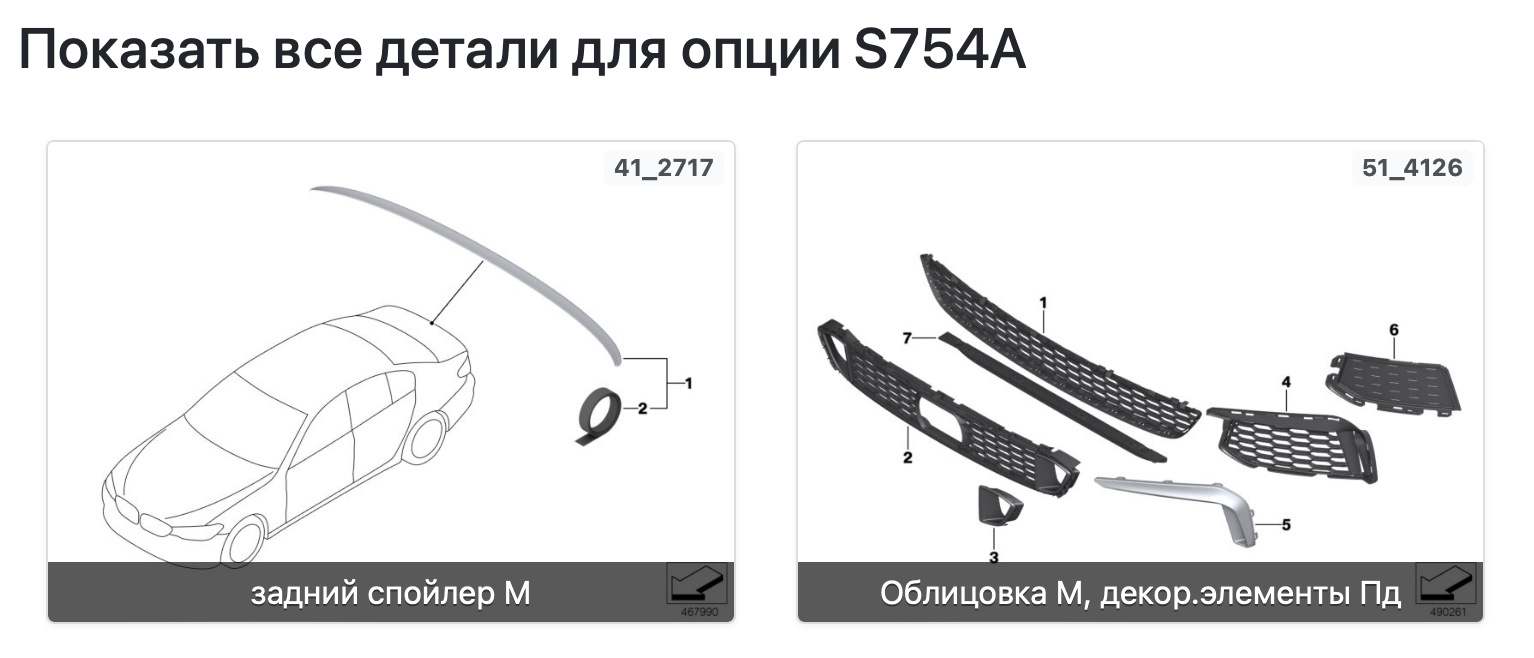 S754A. M Rear Spoiler — BMW 5 series (G30), 2 л, 2020 года | стайлинг ...