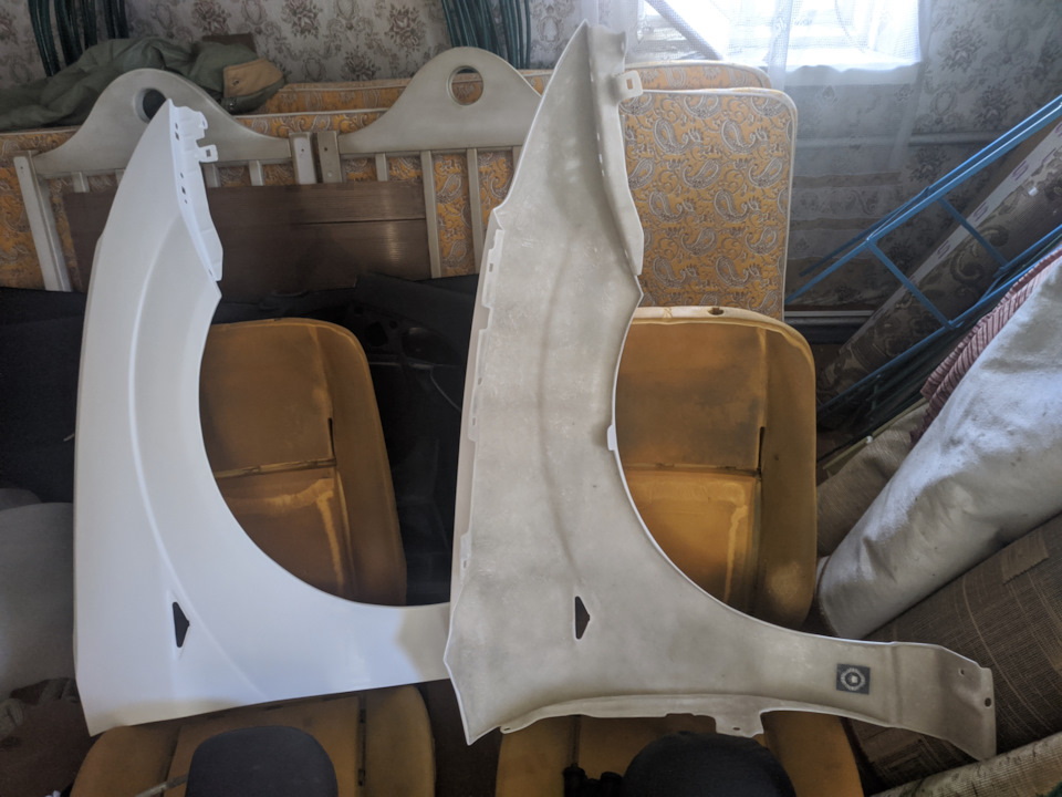 Прикупил пластиковые передние крылья на форд фокус 1 made in Бобруйск ...