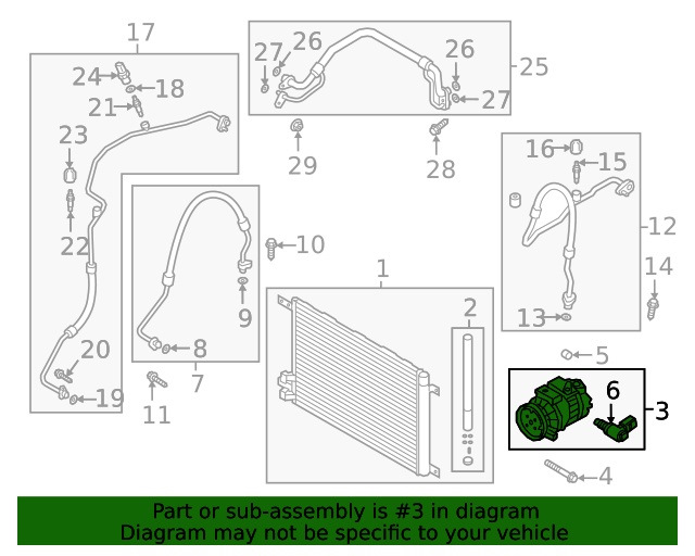 5Q0820803J Компрессор климатиче VAG | Запчасти на DRIVE2