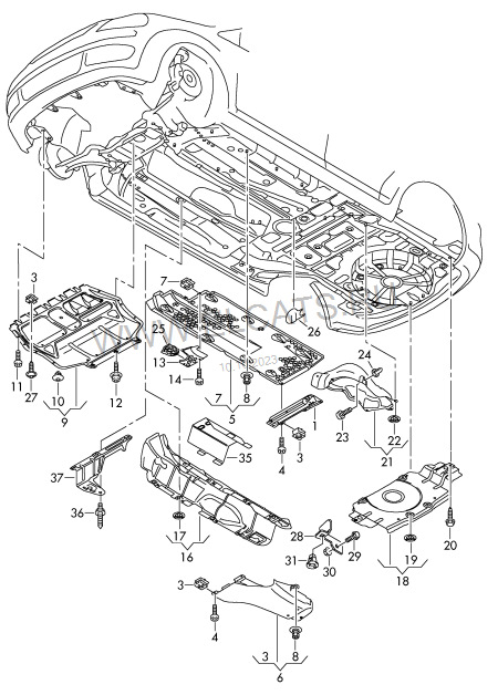 N90959101 Гайка (M5x16,5x11) / VAG | Запчасти на DRIVE2