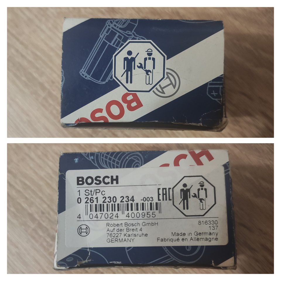0261230234 Датчик давления наддува BOSCH | Запчасти на DRIVE2
