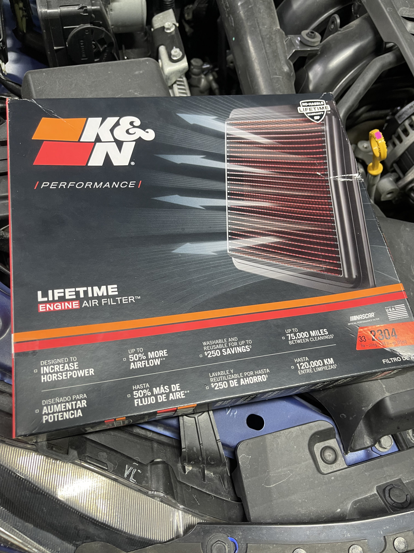 K&N LifeTime Air Filter — Subaru Levorg (VM), 2 л, 2017 года | тюнинг ...