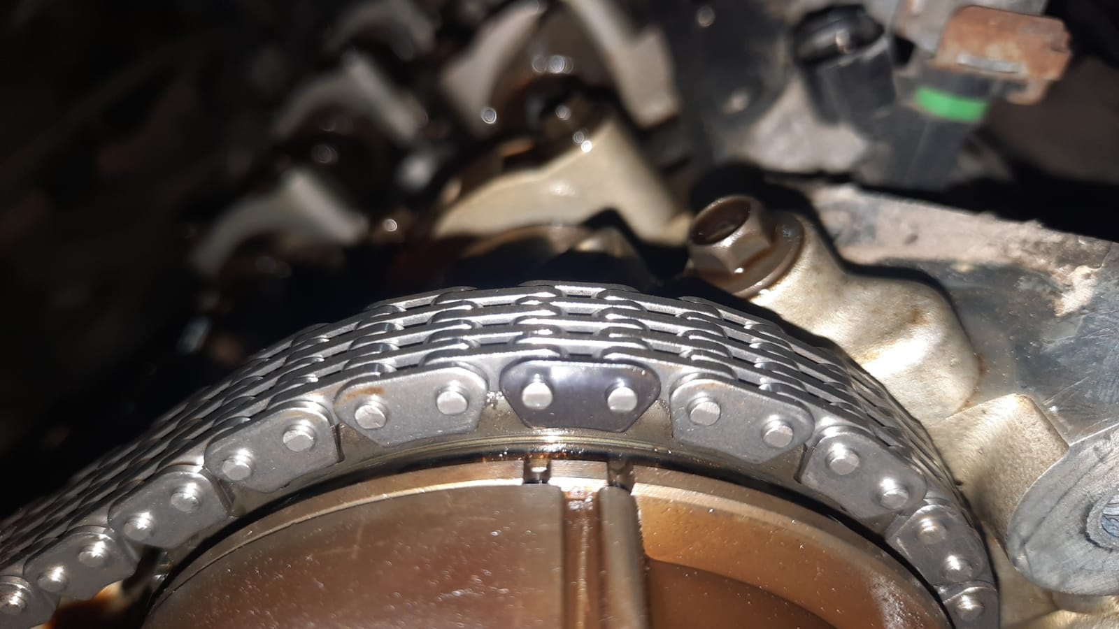 Замена цепи ГРМ и запчастей вокруг — Nissan Note (1G), 1,6 л, 2008 года ...