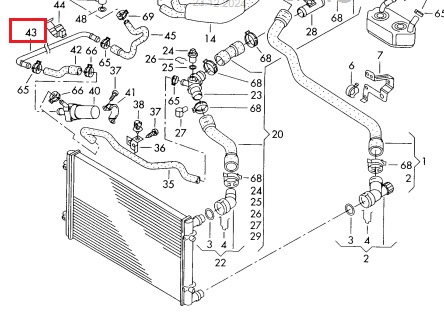 1C0121065 Или печально известная трубка охлаждения 1.8t — Volkswagen ...