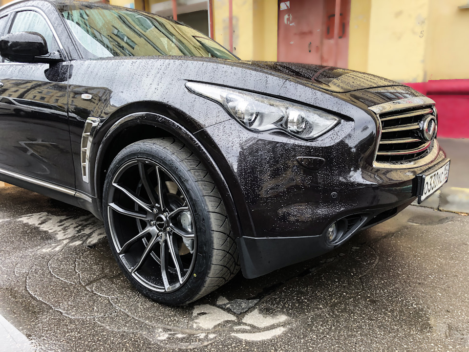 Новые двадцать два дюйма — Infiniti FX (2G), 5 л, 2010 года | колёсные диски | DRIVE2