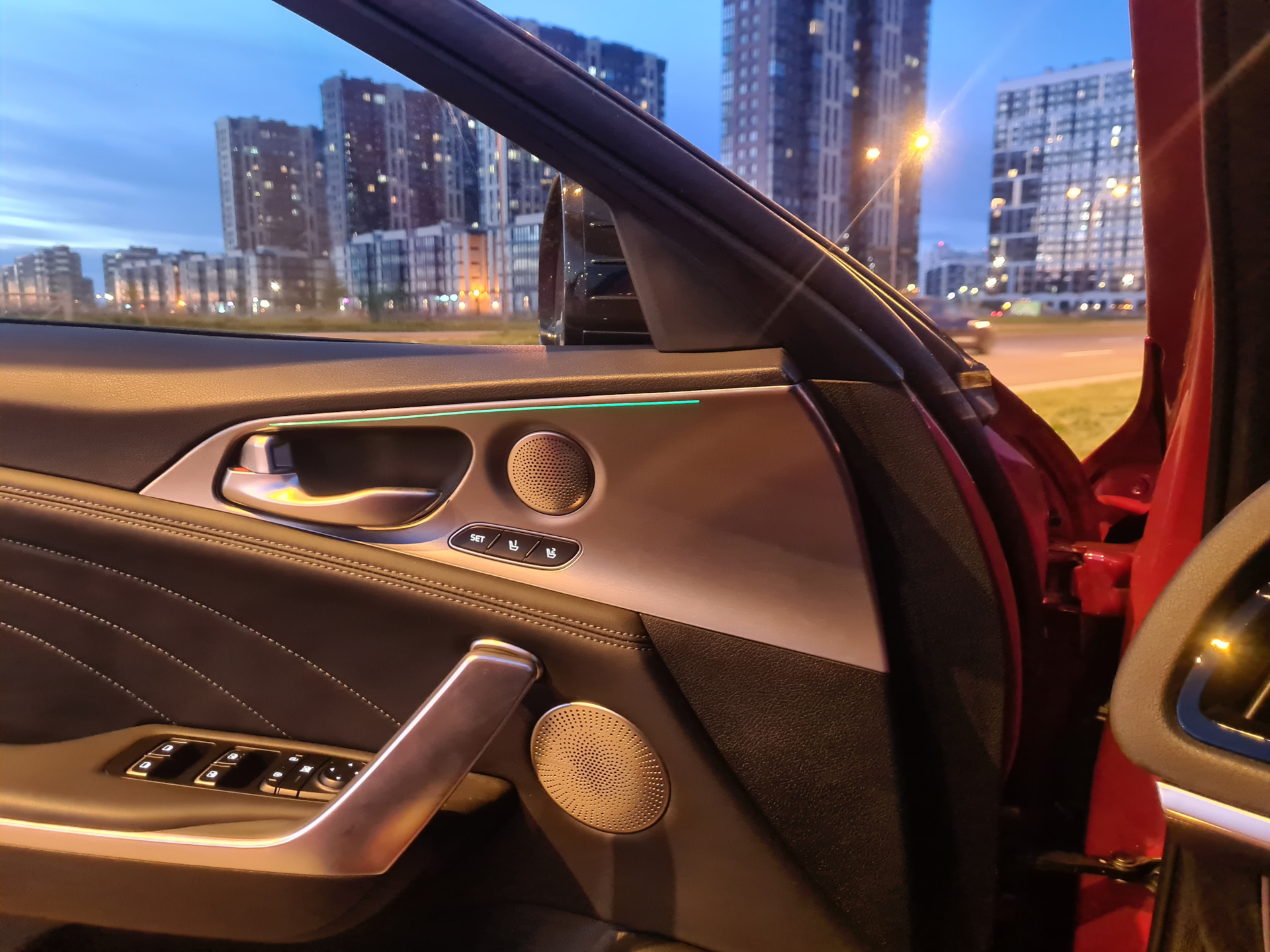 Амбиентная подсветка в салоне. Часть 2/3 — KIA Stinger, 3,3 л, 2020 ...