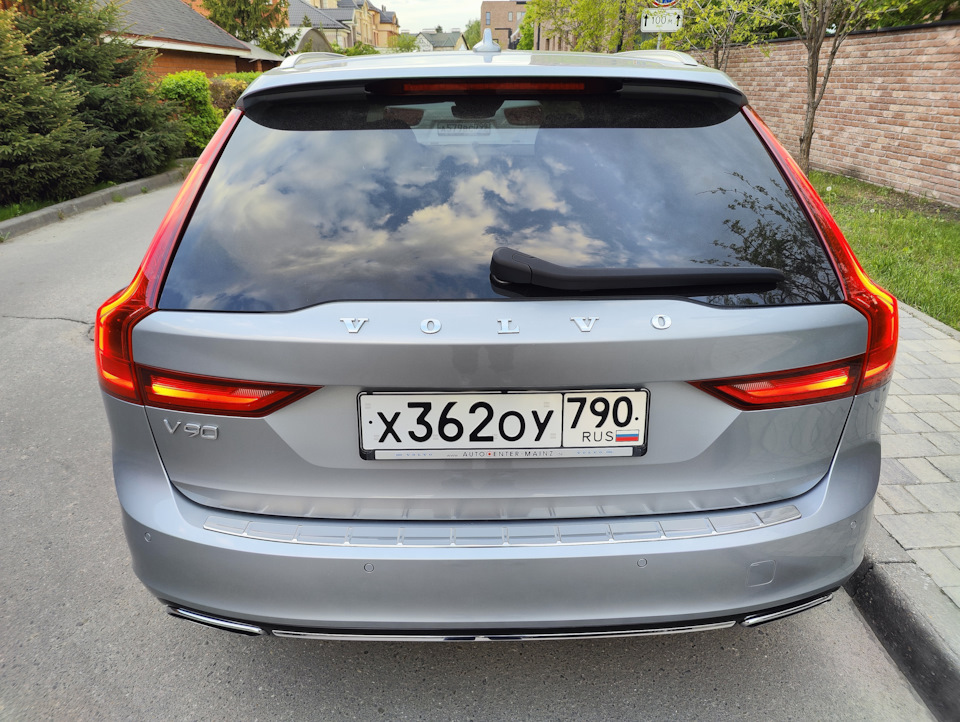 Накладная на задний бампер — Volvo V90 (2G), 2 л, 2018 года | стайлинг ...