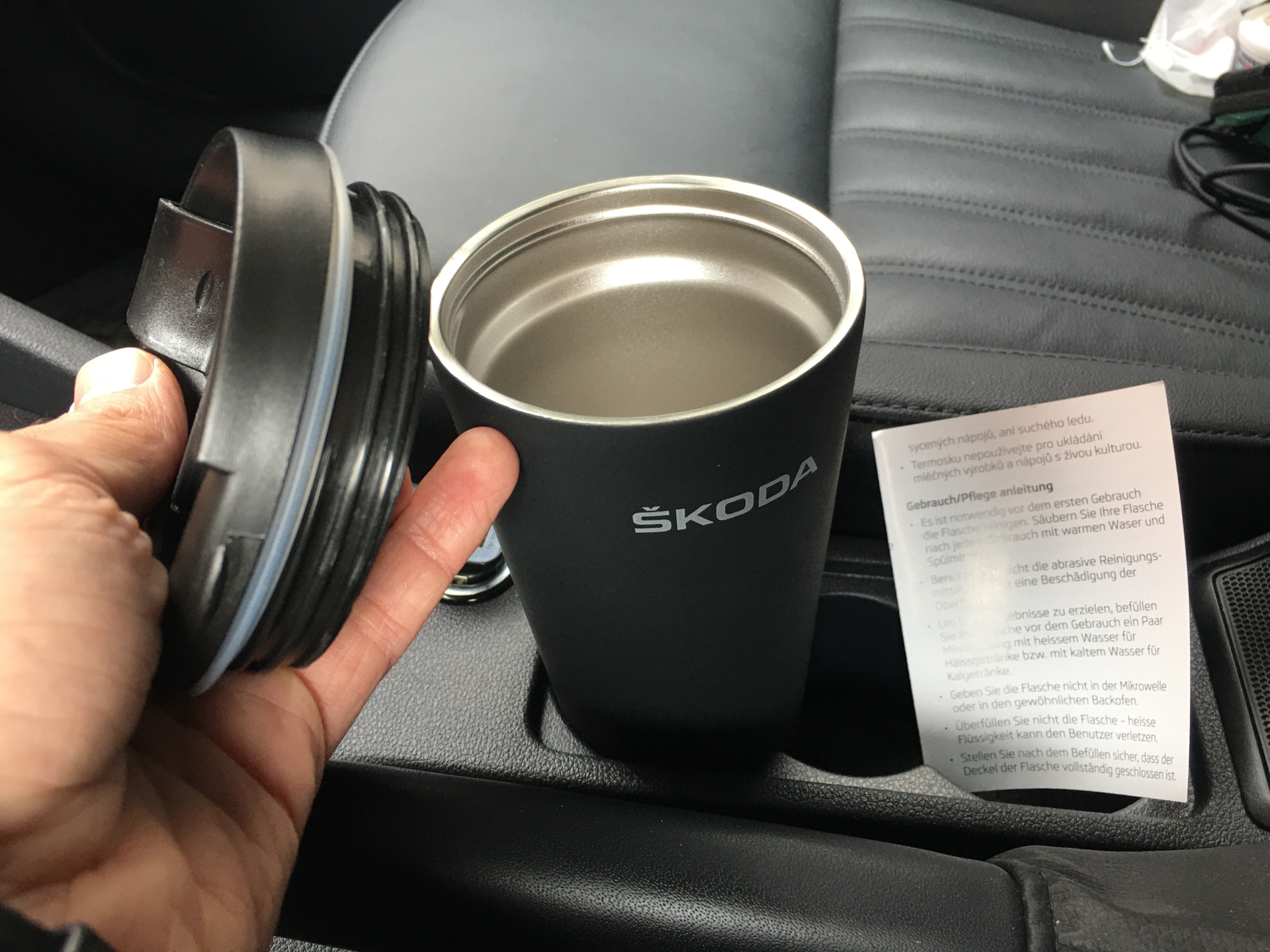 Оригинальные мусорки 🗑 + термокружка 🍶 — Skoda Octavia A7 Mk3, 1,6 л ...