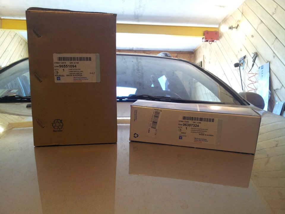 Установка противотуманных фар — Chevrolet Lacetti SW, 1,8 л, 2012 года ...