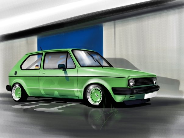 true VDUB style. — Volkswagen Golf Mk1, 2 л, 1982 года | фотография ...