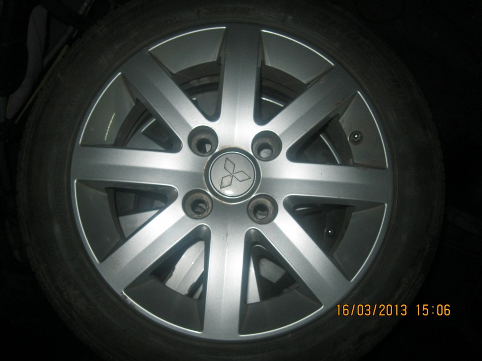 смена r15 на r14 — Mitsubishi Colt VI, 1,3 л, 2008 года | колёсные ...