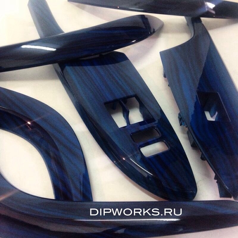 Аквапринт. Синее дерево и карбон. — DipWorks на DRIVE2