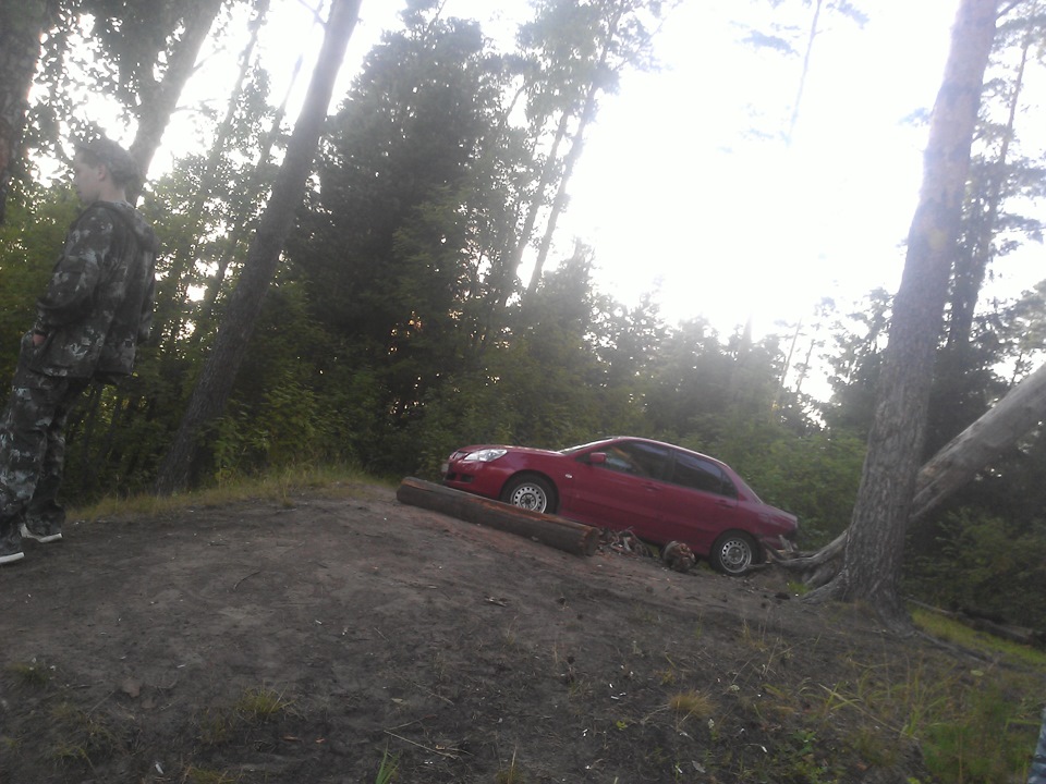 передняя подушка — Mitsubishi Lancer IX, 1,6 л, 2004 года | плановое ТО ...