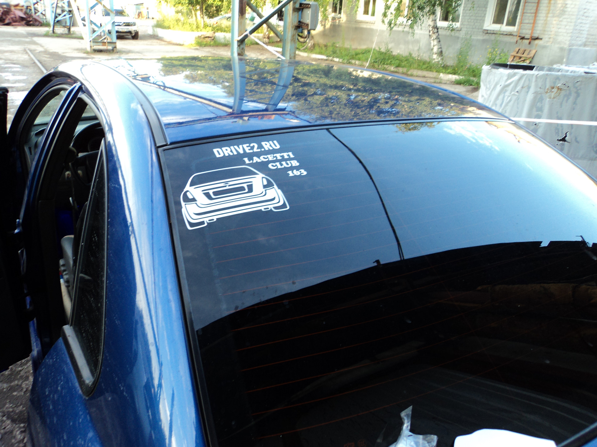Наклейка Lacetti club Самара — Chevrolet Lacetti Sedan, 1,6 л, 2008 ...