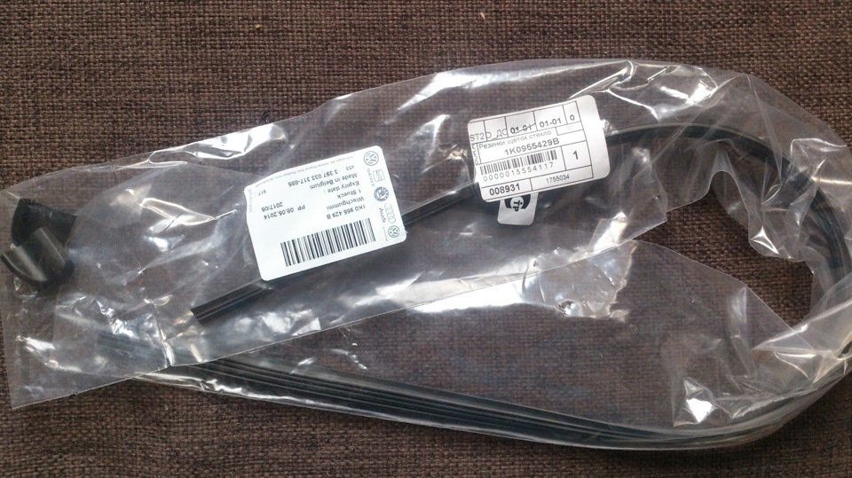 1K0955429B Резинки стеклоочистителя VAG | Запчасти на DRIVE2