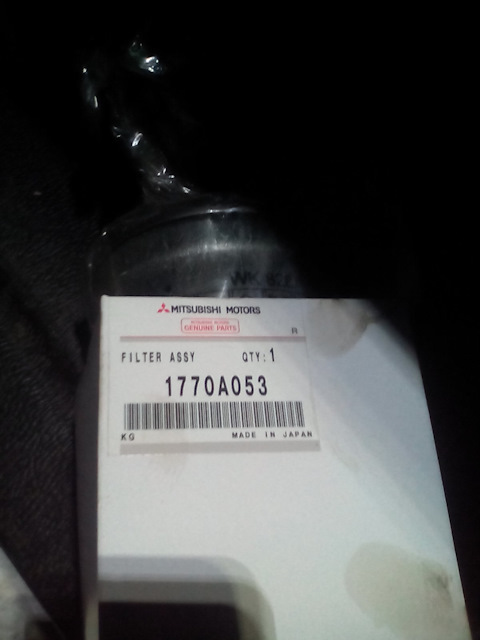 1770A053 Фильтр топливный Mitsubishi | Запчасти на DRIVE2