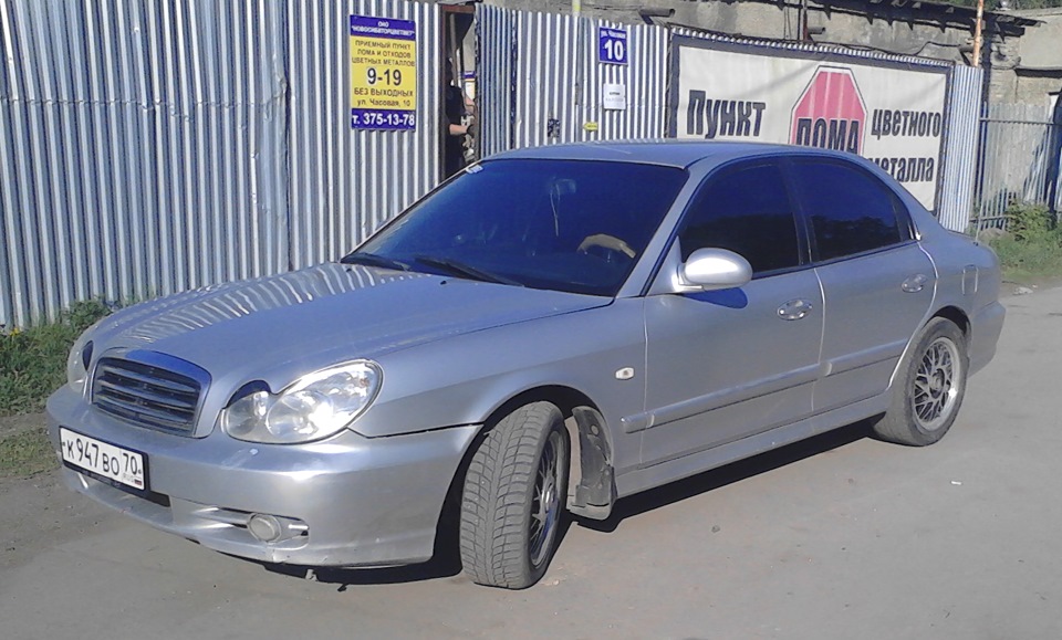 Тонировка и реснички. — Hyundai Sonata IV (EF), 2 л, 2006 года ...