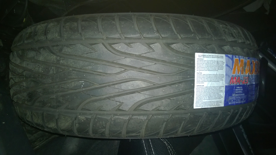 Maxxis Victra Z3 — Skoda Octavia A5 Mk2, 1,8 л, 2013 года | шины | DRIVE2
