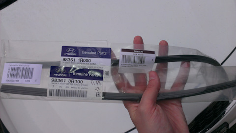 983511R000 НАКЛАДКА ЩЕТКИ СТЕКЛООЧИСТИТЕЛЯ KIA HYUNDAI | Запчасти на DRIVE2