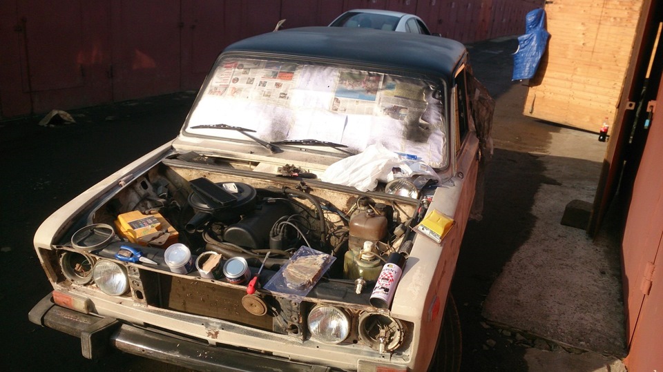 Совенок на солнышке, завершение крышы и кузовных работ — Lada 21065, 1 ...