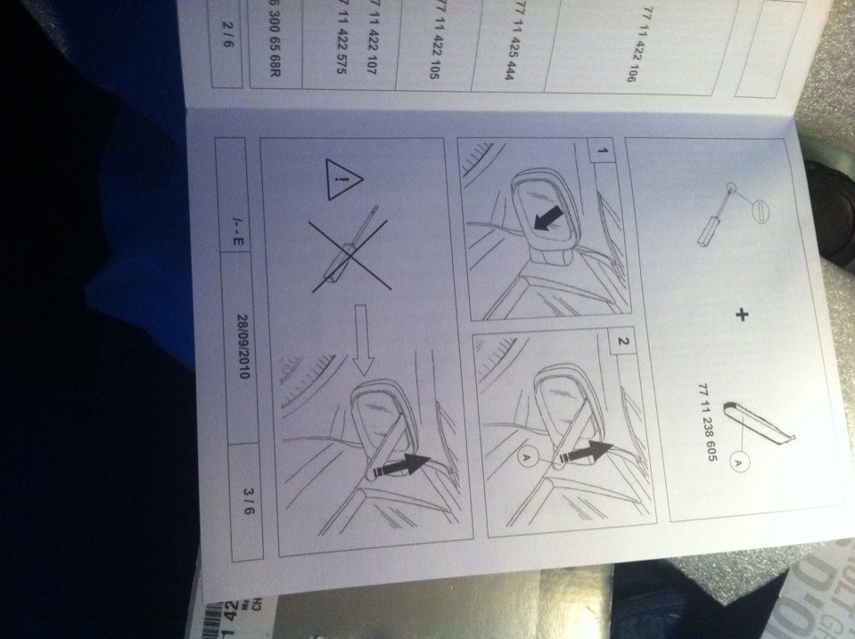 7711238605 Набор съемников пластиковых элементов RENAULT | Запчасти на ...