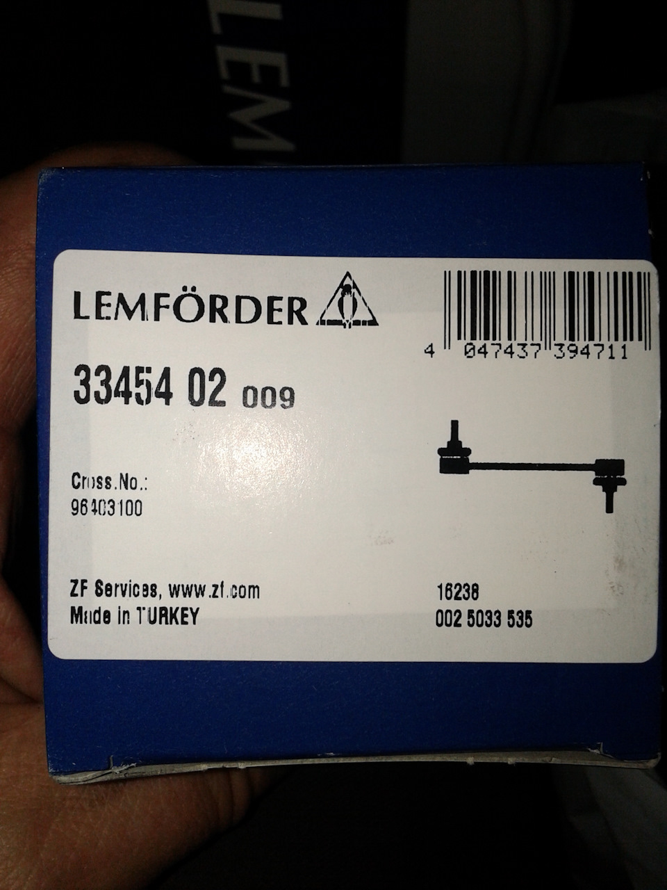 96403100 Стойка стабилизатора перед.правая GM | Запчасти на DRIVE2