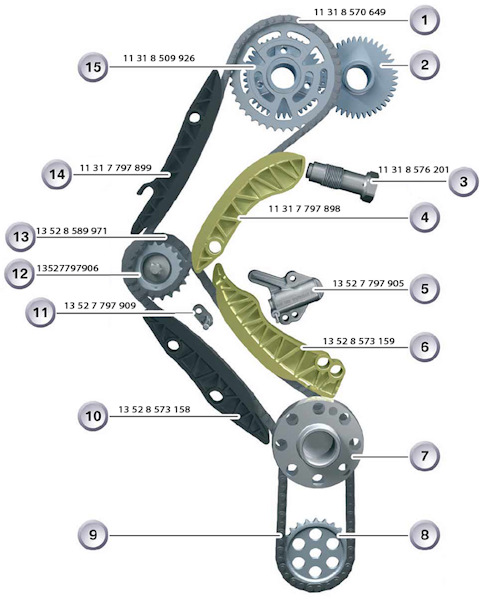 13527797909 Масляная форсунка BMW | Запчасти на DRIVE2