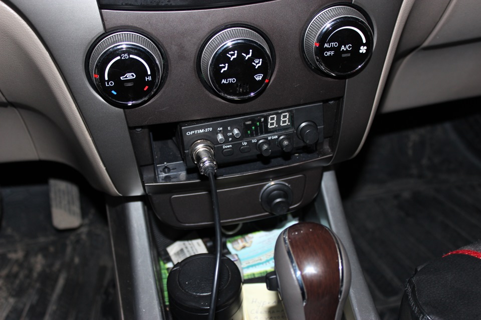 СИ-БИ OPTIM-270 + OPTIM CB-1000 Часть 2 (Устоновка) — SsangYong Actyon (2G), 2 л, 2013 года ...