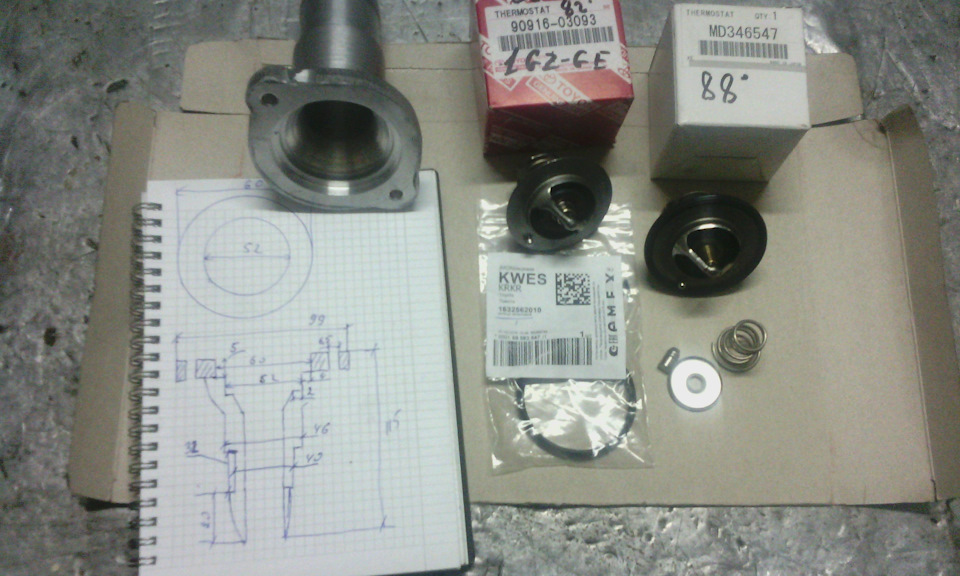 9091603093 Термостат TOYOTA LEXUS | Запчасти на DRIVE2