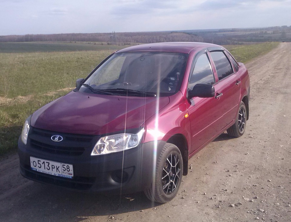 Реснички — Lada Granta, 1,6 л, 2013 года | стайлинг | DRIVE2