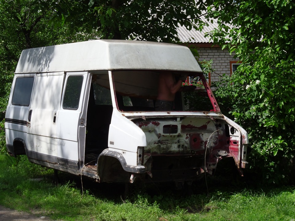 Замена передних крыльев в сборе(часть1) — Citroen C25, 2,5 л, 1994 года ...