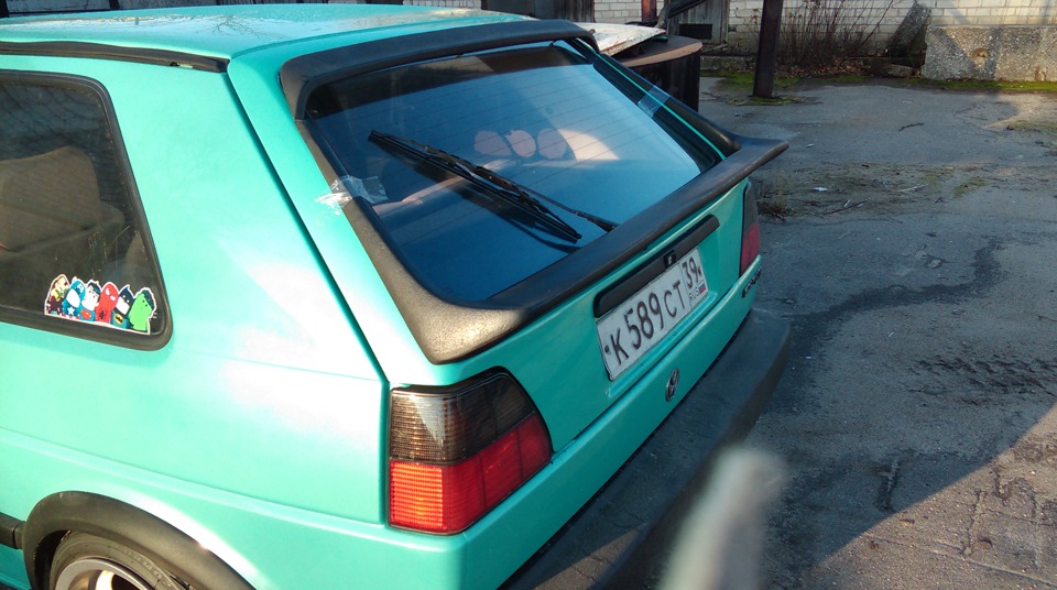 Zender примерка спойлера — Volkswagen Golf Mk2, 2 л, 1988 года | просто ...