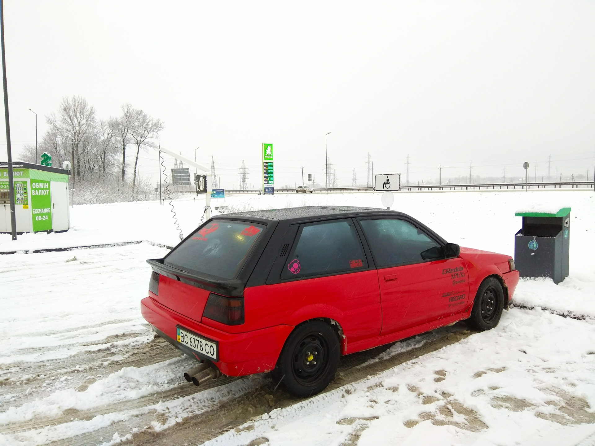 С первым снегом. — Nissan Sunny (N13), 1,8 л, 1990 года | фотография ...