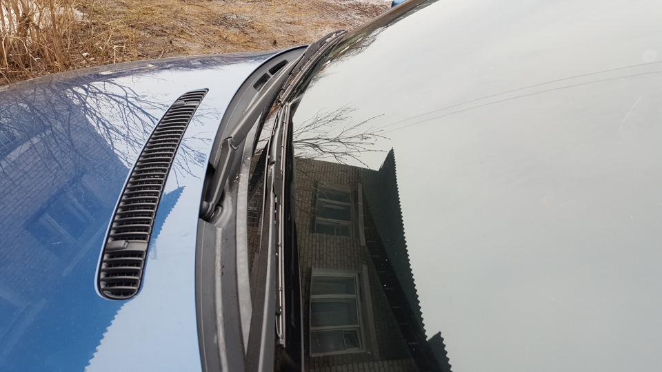 №10. Оригинальные каркасные дворники. — BMW 3 series (E46), 2 л, 2003 ...