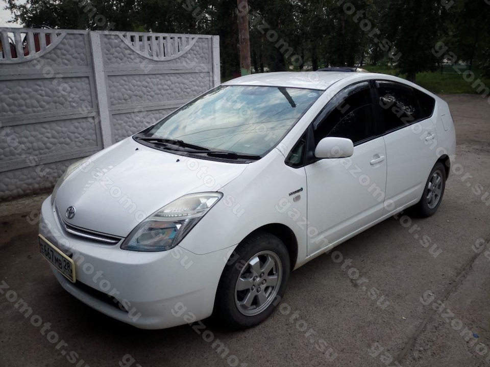 Установка ГБО POLETRON Standart на TOYOTA PRIUS 76HP баллон БАЖ 42 ...