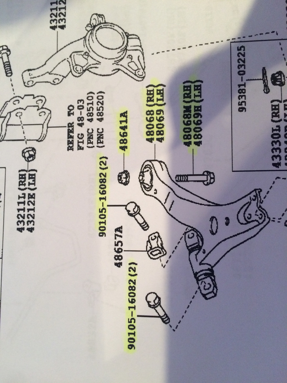 9010516082 Болт рычага TOYOTA LEXUS | Запчасти на DRIVE2