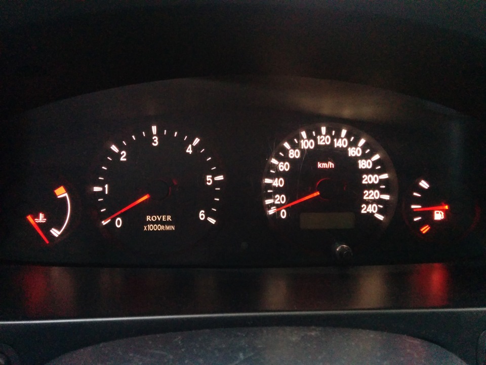 Светодиодная подсветка панели приборов — Rover 45, 2 л, 2001 года ...
