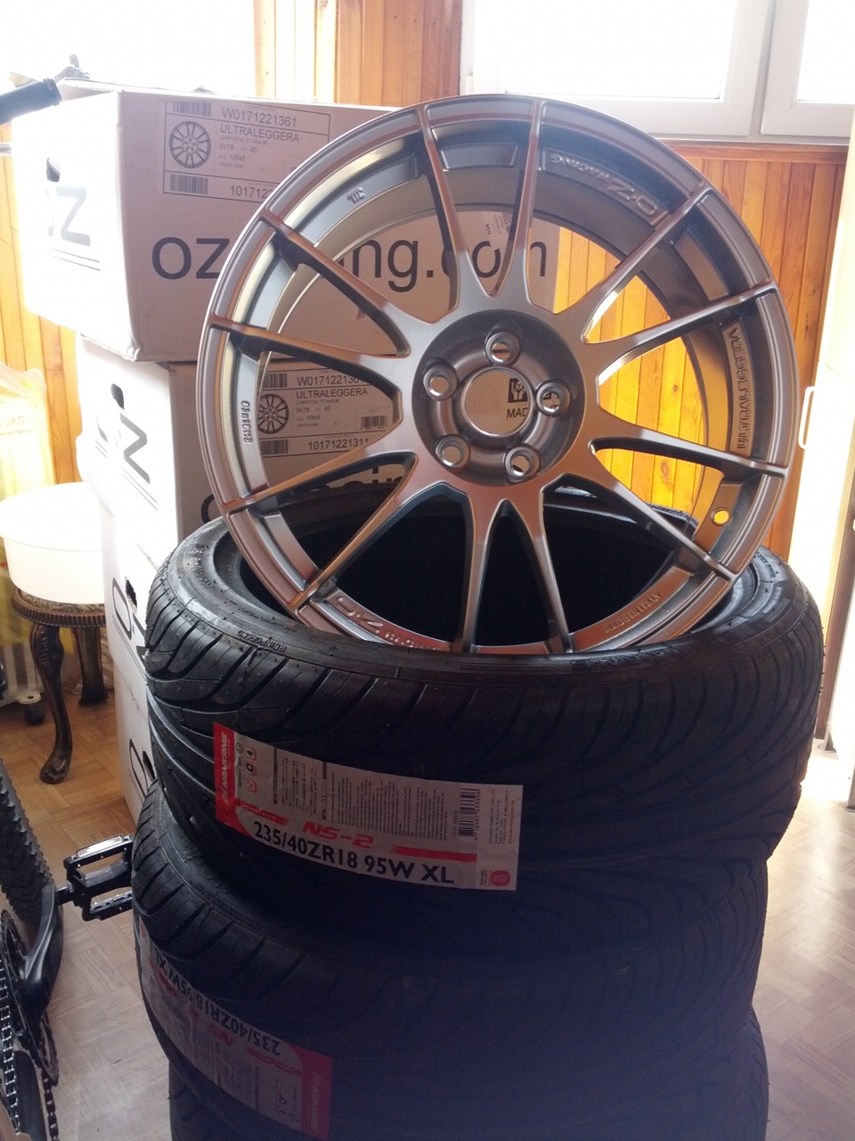 OZ Ultraleggera 18 + Nankang NS-2 — Opel Astra J, 1,4 л, 2011 года ...