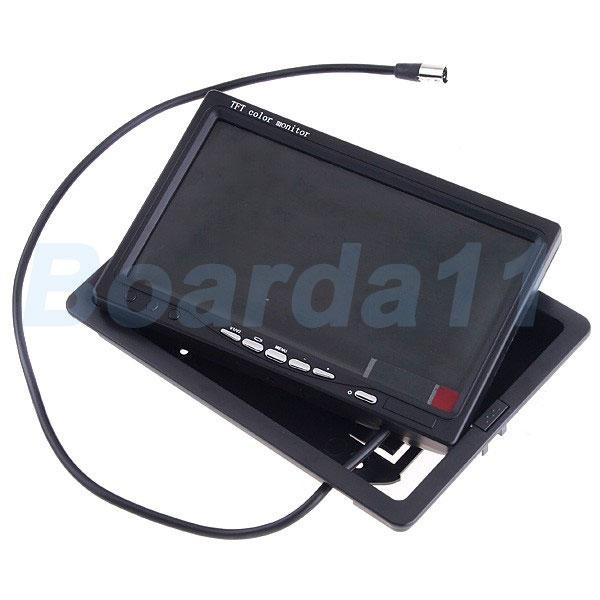 7" Wide Screen TFT LCD Headrest Car Monitor with Remote Control Set ...